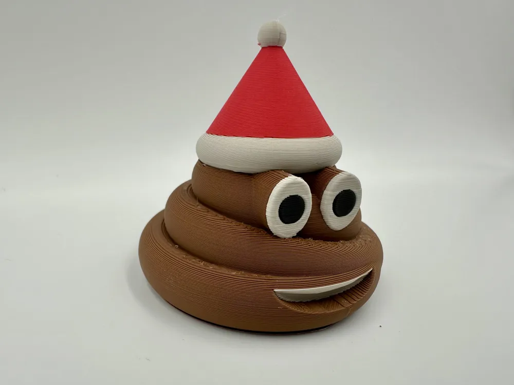 The Christmas Poop Emoji Remixed by Fyrby Additive - MakerWorld