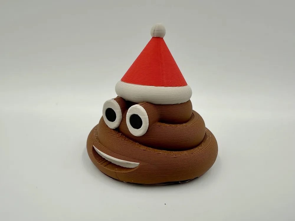 The Christmas Poop Emoji Remixed by Fyrby Additive - MakerWorld