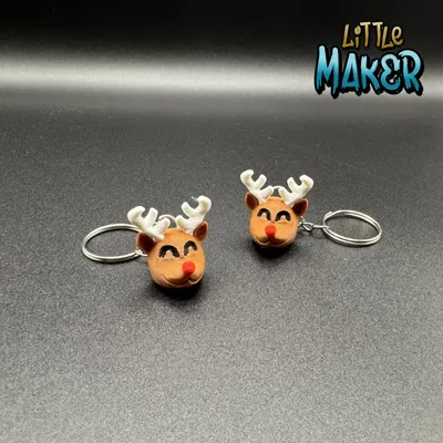 Reindeer keychain by Little Maker - MakerWorld