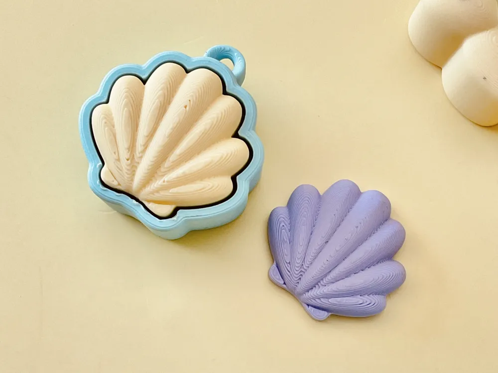 Sea Shell — Fidget Clicker Keychains by mariesbutton MakerWorld ...