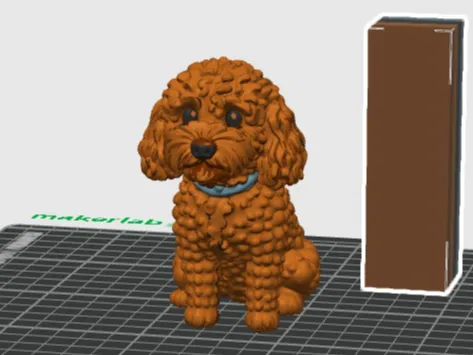 Cute Labradoodle Dog – 3D Printable Model by zerocool MakerWorld: Download Free 3D Models