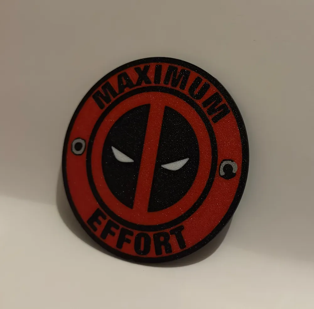 Deadpool Coaster 100mm by Painleecher - MakerWorld