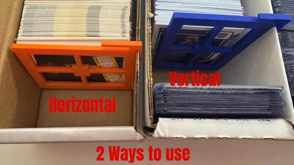DualFit Divider – Long & Tall Card Divider - Free 3D Print Model ...