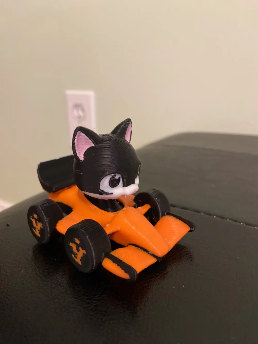 Cat driving Formula 1 McLaren car (Lando Norris) by JustAGuy - MakerWorld