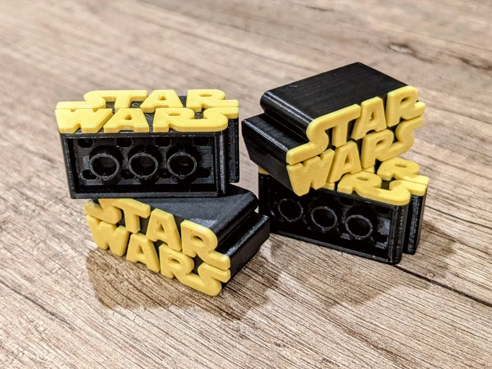 Building Block Star Wars Logo by Bruzl MakerWorld: Download Free 3D Models