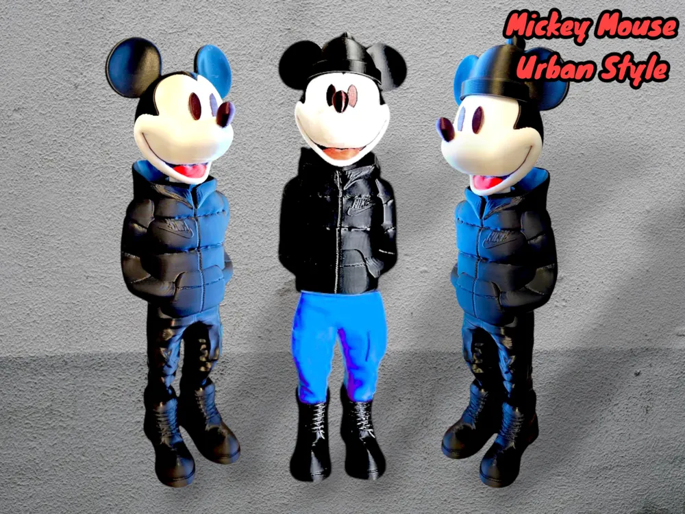 Mickey Mouse Urban Style by Leon3D_DS MakerWorld: Download Free 3D Models