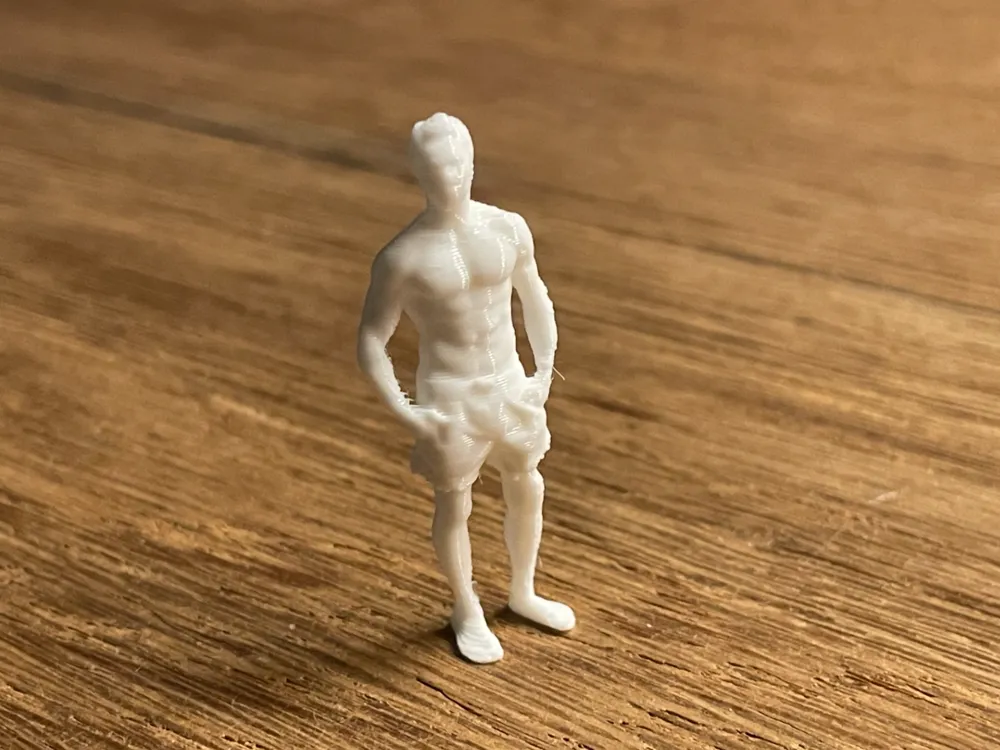 Man in Swim Trunks by 3D King MakerWorld: Download Free 3D Models