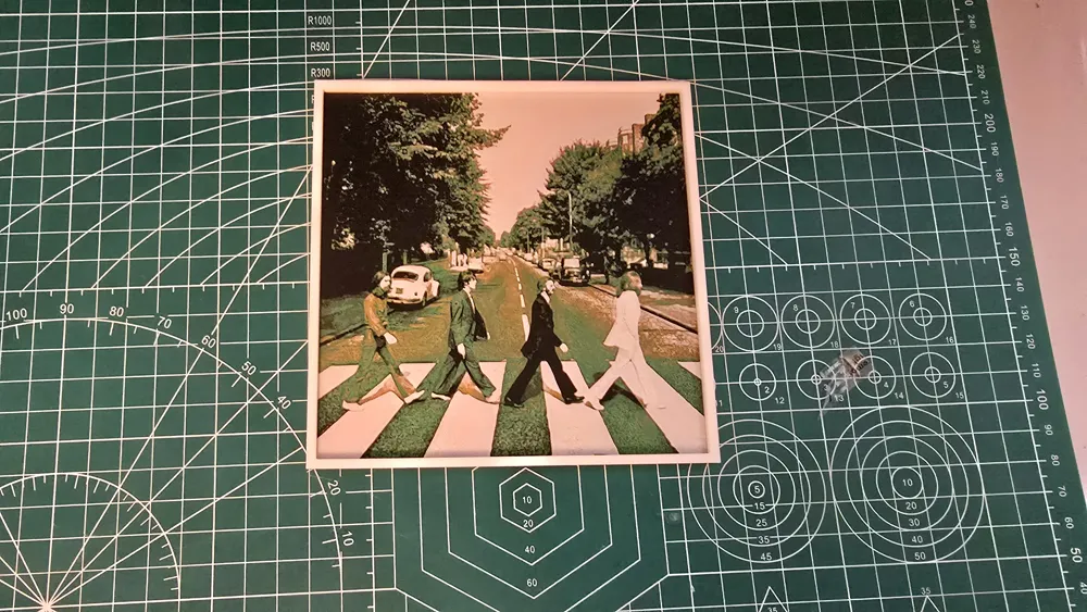 The Beatles "Abbey Road" Album - Hueforge Art by Lumpy3D MakerWorld: Download Free 3D Models