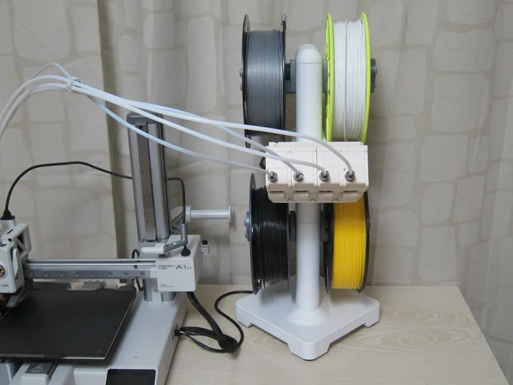 Multi spooler with bearings and bmcu holder - Free 3D Print Model ...