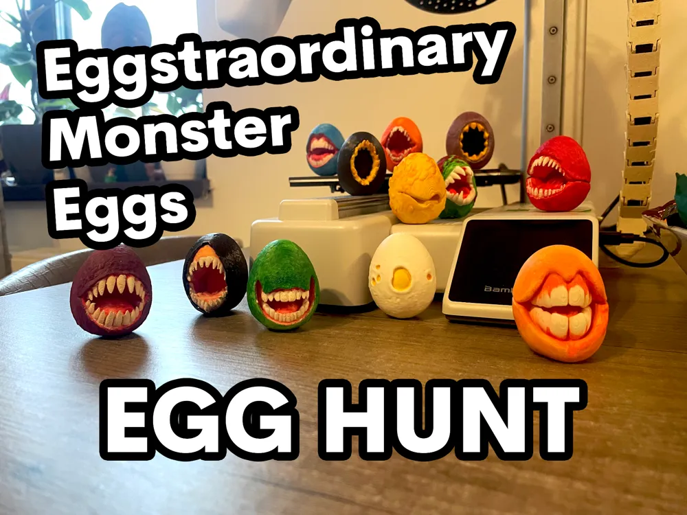 Eggstraordinary Monster Easter Eggs by Bobelism MakerWorld: Download ...