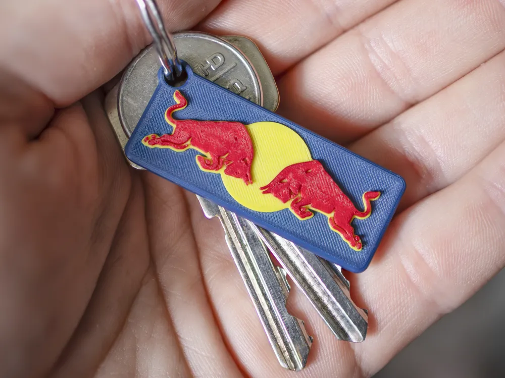 Red Bull F1 Team Logo Keyring/Keychain by jamindyer MakerWorld ...