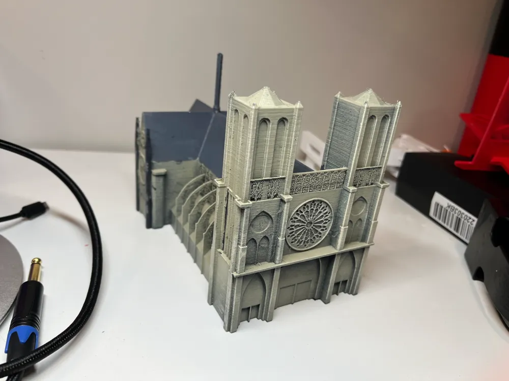 Notre Dame style gothic cathedral by Blazing Hog - MakerWorld