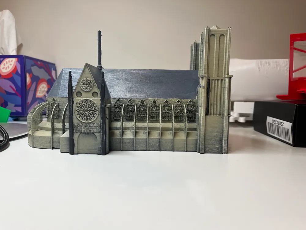 Notre Dame style gothic cathedral by Blazing Hog - MakerWorld