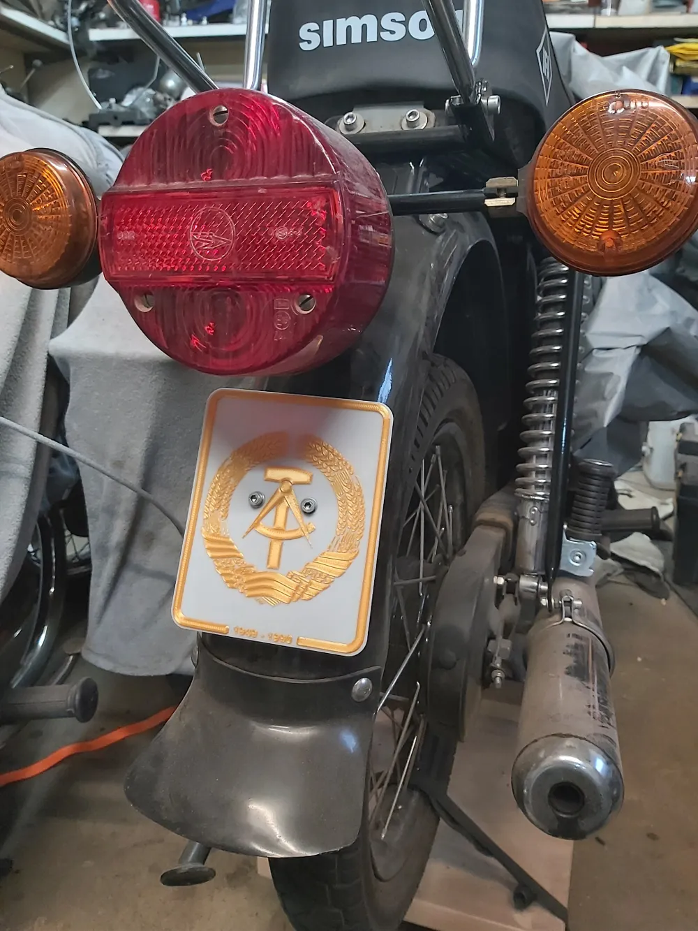 DDR license plate, moped license plate for Simson etc. by Made in ...