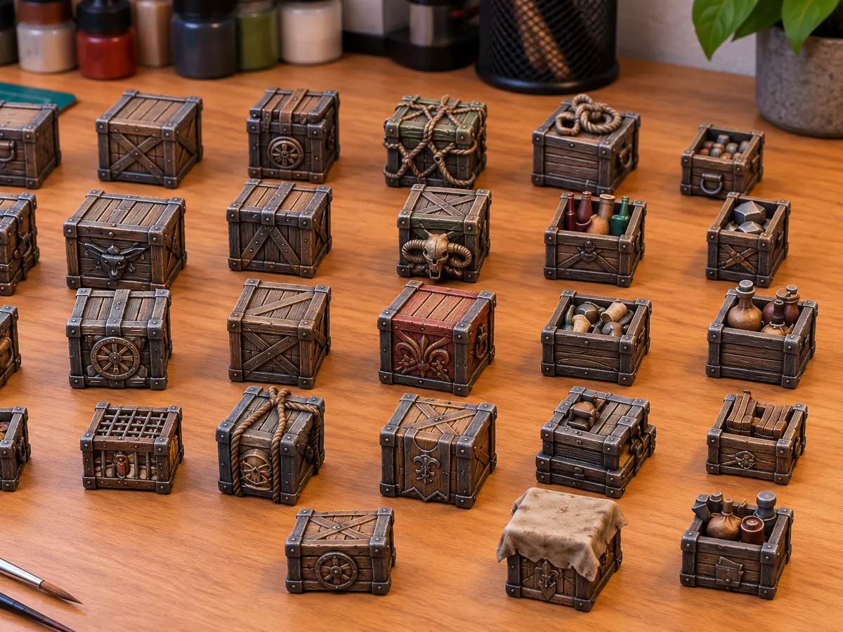 Collection of 30 fantasy chests for D&D - Free 3D Print Model - MakerWorld