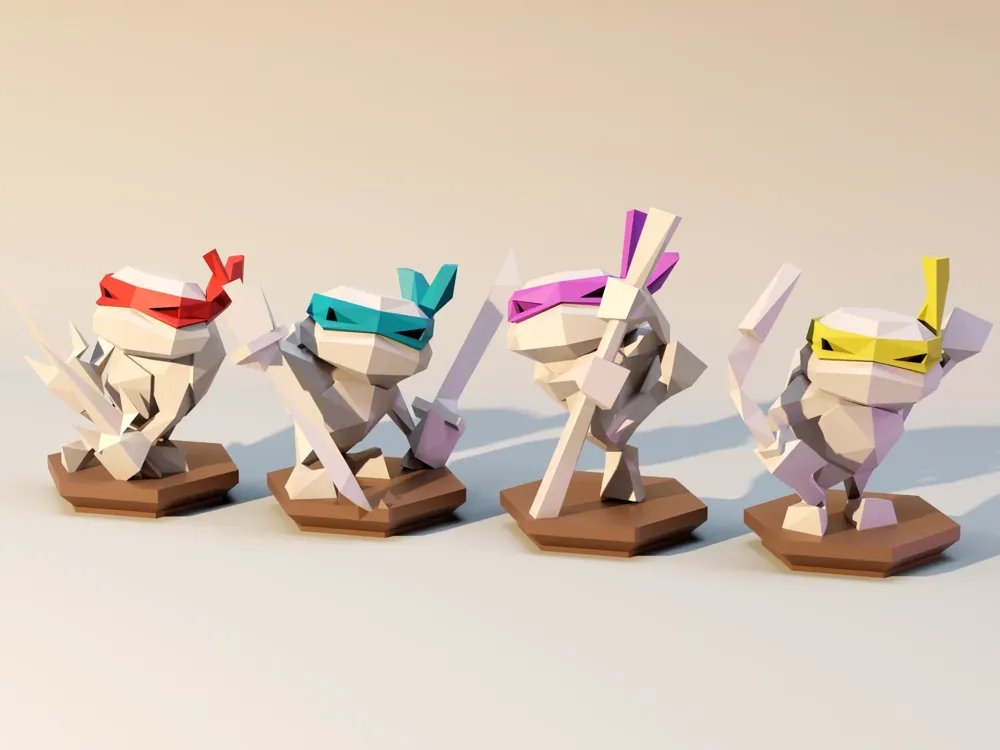 Teenage Mutant Ninja Turtles 【High-end Feel】【Abstract Sculpture】【Pre ...