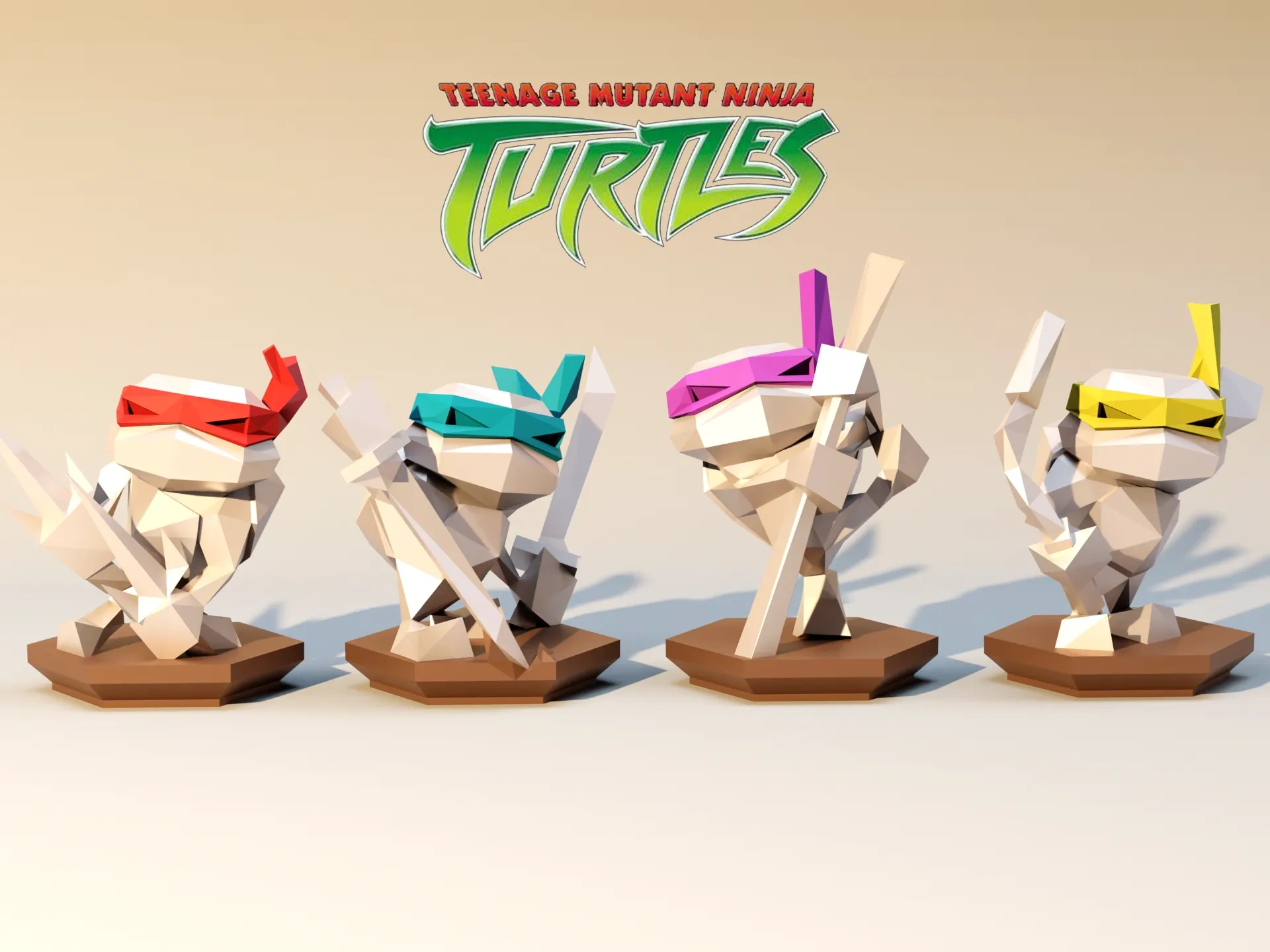 Teenage Mutant Ninja Turtles 【High-end Feel】【Abstract Sculpture】【Pre ...