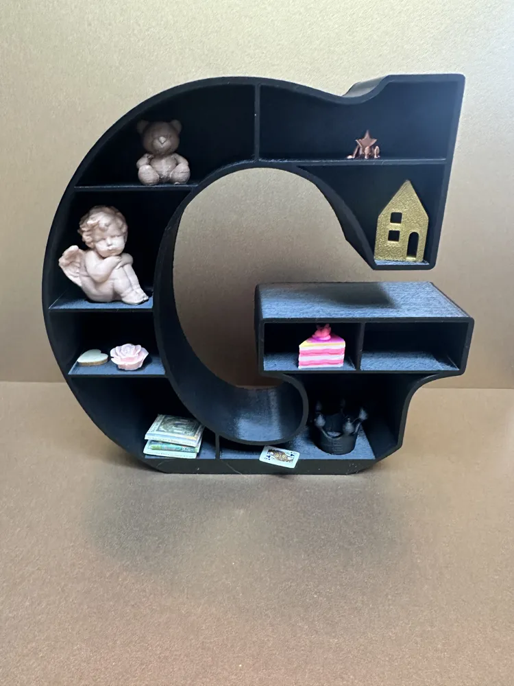 letter G. bookshelf letter - Free 3D Print Model - MakerWorld