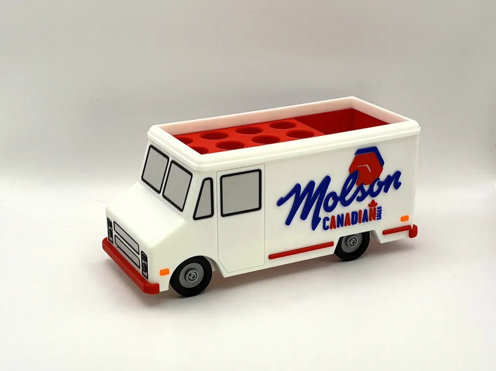 Molson Canadian desk truck organizer pen holder - Free 3D Print Model ...