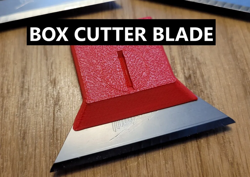 Scraper with box cutter utility blade - Free 3D Print Model - MakerWorld