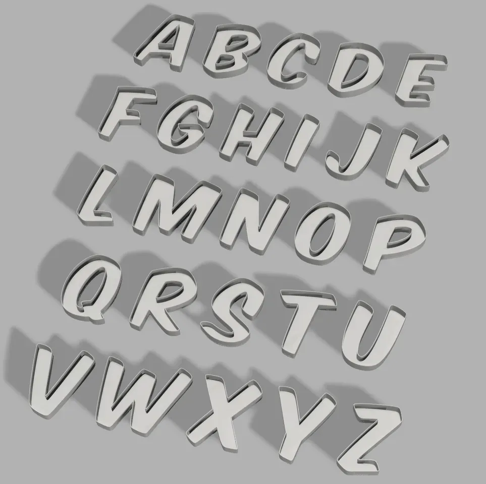 LED Letters Inside / Internal Letters by Der_Arix MakerWorld: Download ...