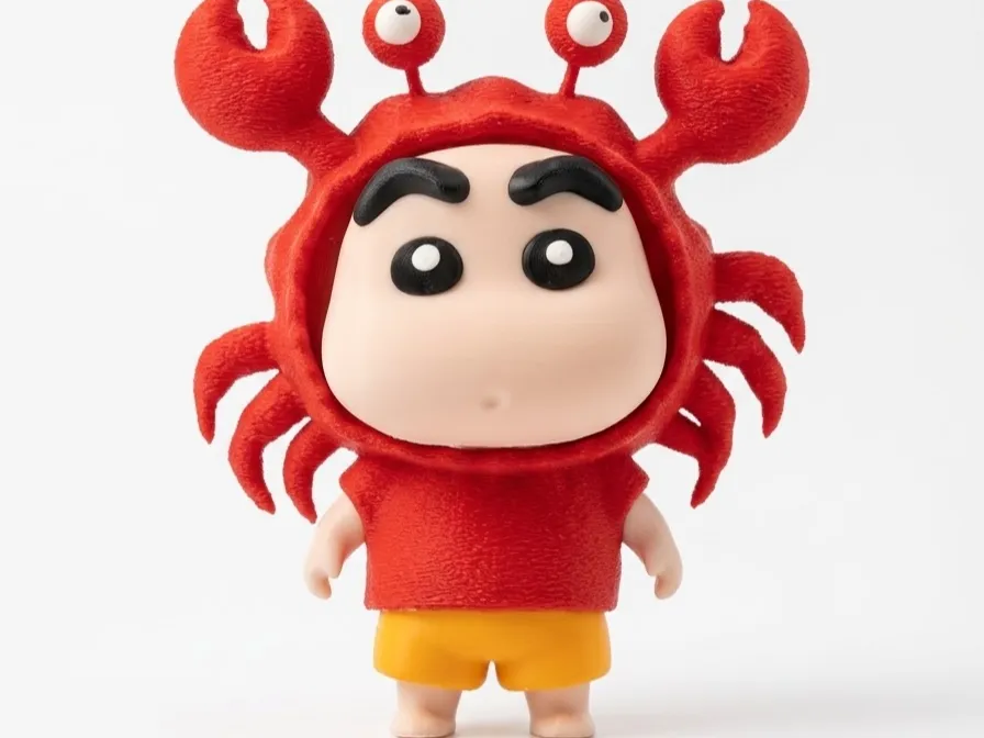 Crab Crayon Shin-chan (Multi-part) - Free 3D Print Model - MakerWorld
