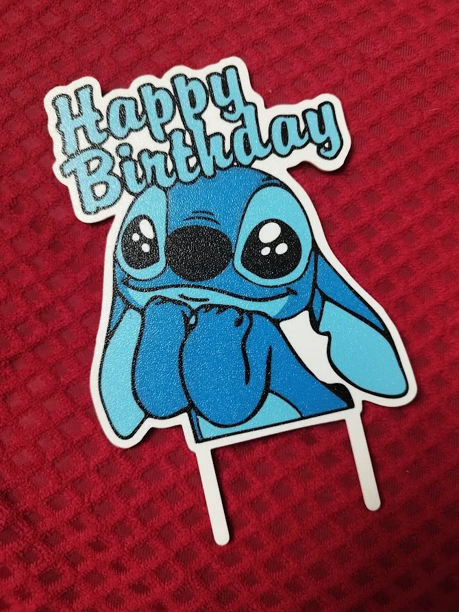 Stitch Happy Birthday by Pocketcar_PT - MakerWorld