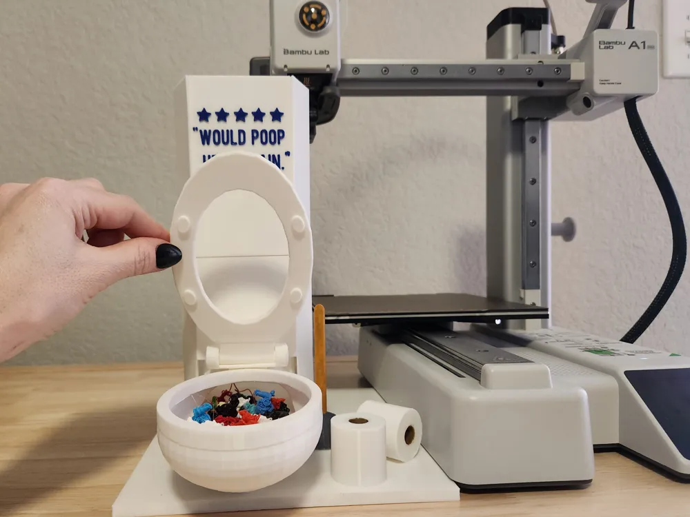 The Proper Poop Chute- Purge Solution for A1 Mini - Free 3D Print Model ...