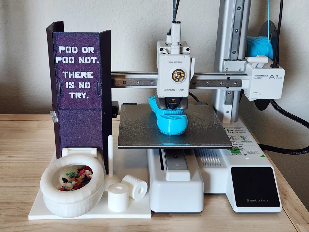 The Proper Poop Chute- Purge Solution for A1 Mini - Free 3D Print Model ...