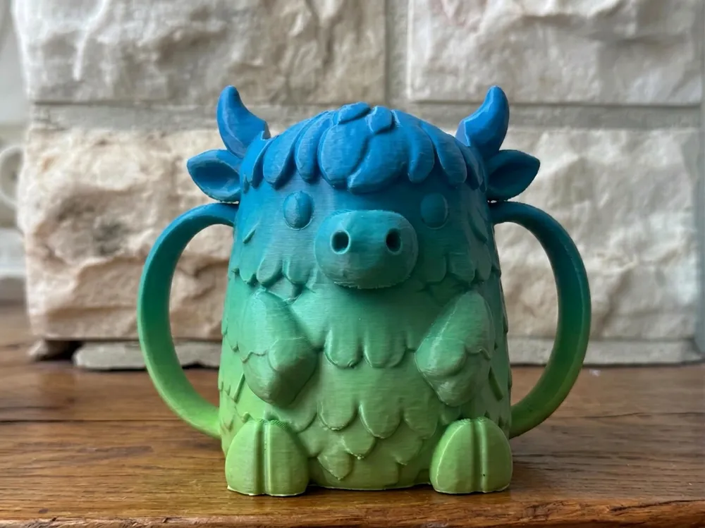 Highland Cow Juice Box Buddy Holder - Free 3D Print Model - MakerWorld