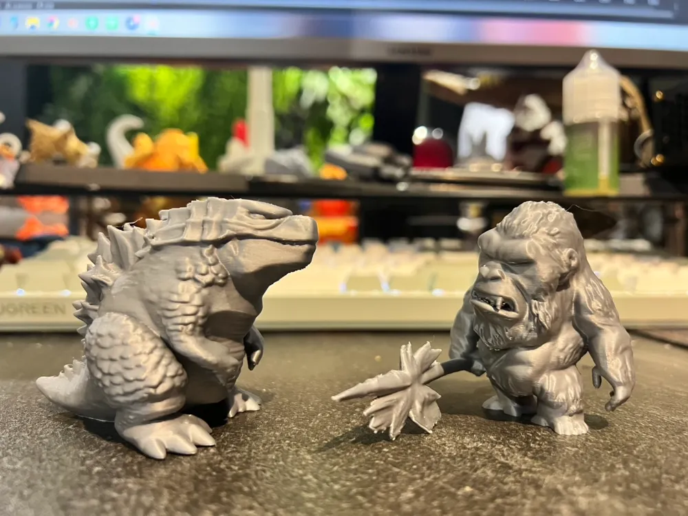 Cute Godzilla Universe - King Kong Keychain by AT62 MakerWorld ...