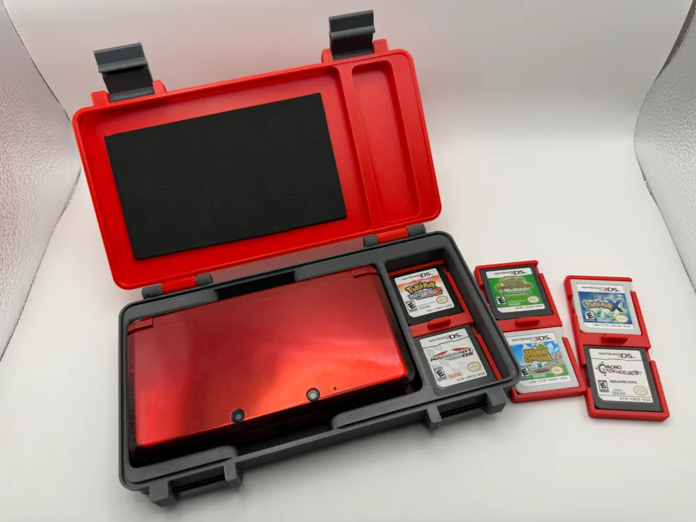 Nintendo 3DS and DS Lite Slim Travel Case - Free 3D Print Model ...