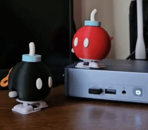 super mario bob-omb wind-up - Free 3D Print Model - MakerWorld