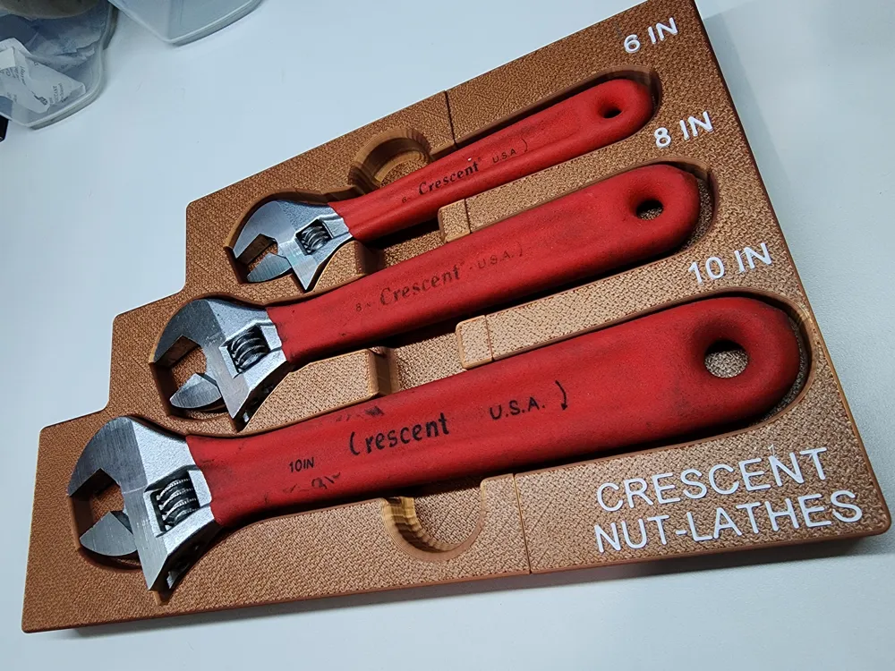 Crescent 3 Piece Adjustable Wrench SET GRIDFINITY - Free 3D Print Model ...