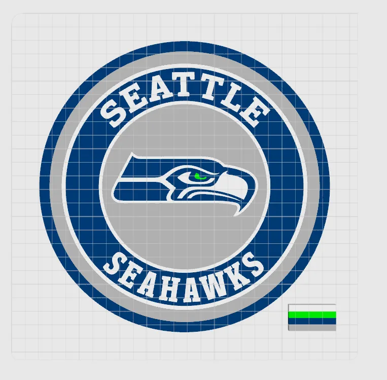Seattle Seahawks - Light Box - Free 3D Print Model - MakerWorld