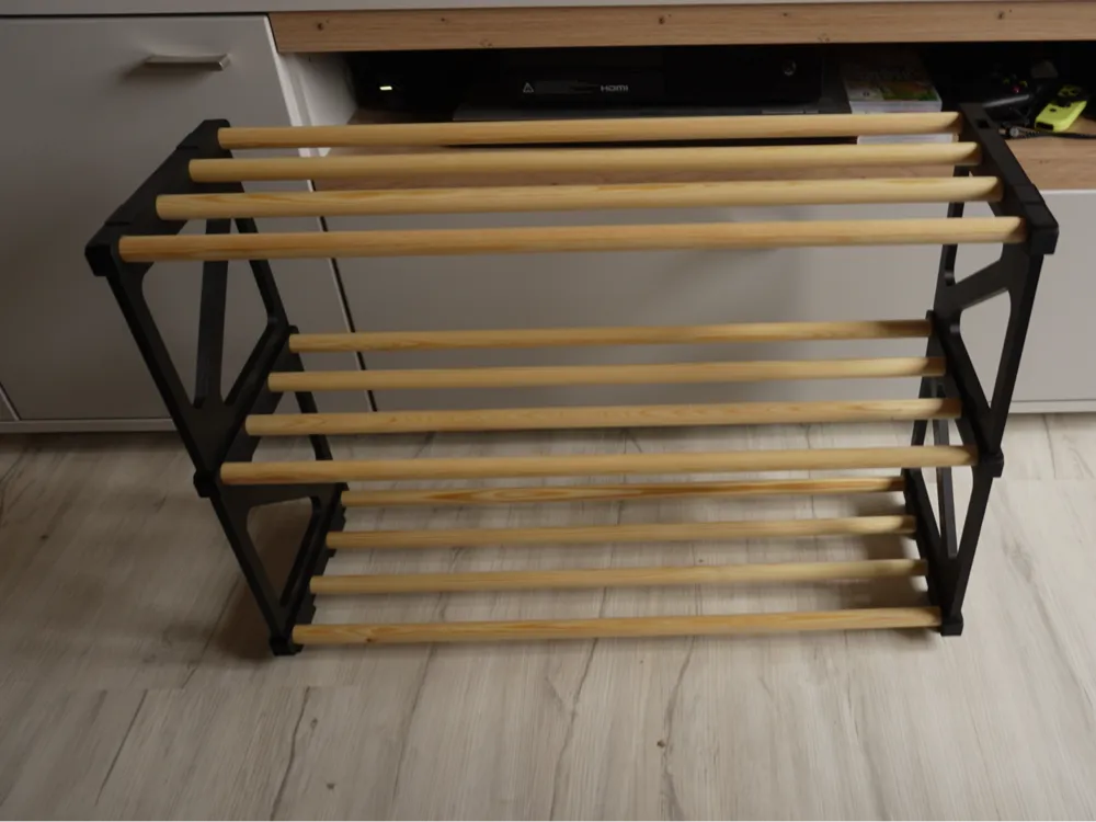 Modular Shoe Rack – Customizable Width & Height - MakerWorld 3D Model ...