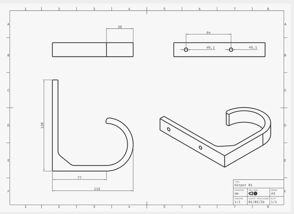 Wall Mount Hook Ceiling Mount - Free 3D Print Model - MakerWorld
