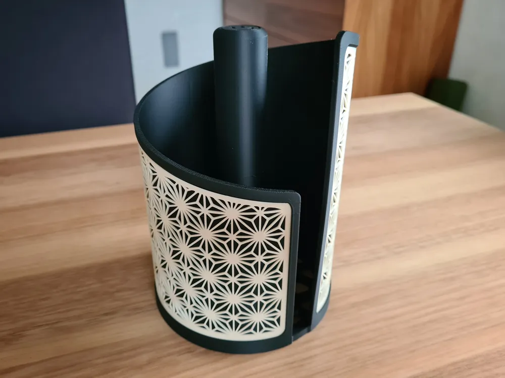 Paper Roll Holder (Kumiko and Other Patterns) - Free 3D Print Model ...
