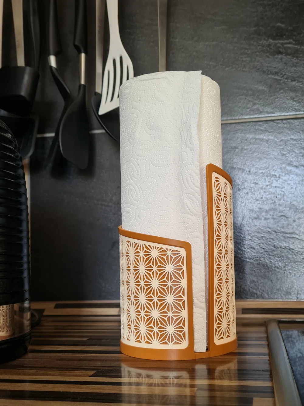 Paper Roll Holder (Kumiko and Other Patterns) - Free 3D Print Model ...