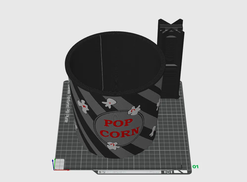 popcorn bucket - Free 3D Print Model - MakerWorld