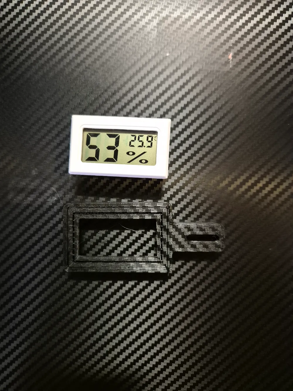 Glass Door Digital Thermometer Hygrometer for P1S, X1, X1C by JLA1mini - MakerWorld