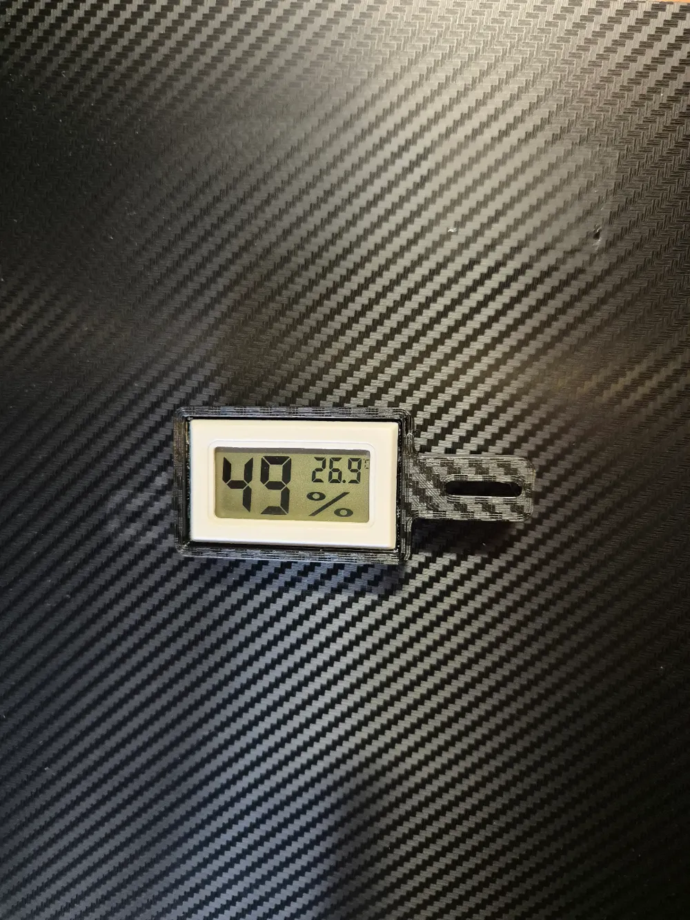 Glass Door Digital Thermometer Hygrometer for P1S, X1, X1C by JLA1mini - MakerWorld