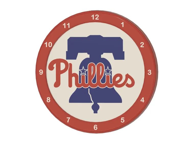 Philadelphia Phillies Clock Face by MadMax3D - MakerWorld
