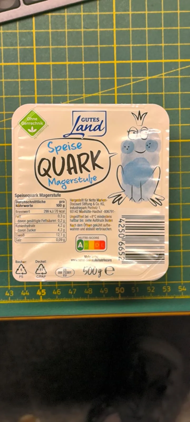 Gutes Land 500g low-fat quark from Netto - Free 3D Print Model - MakerWorld