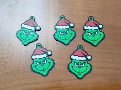 Grinch Keychain - Free 3D Print Model - MakerWorld