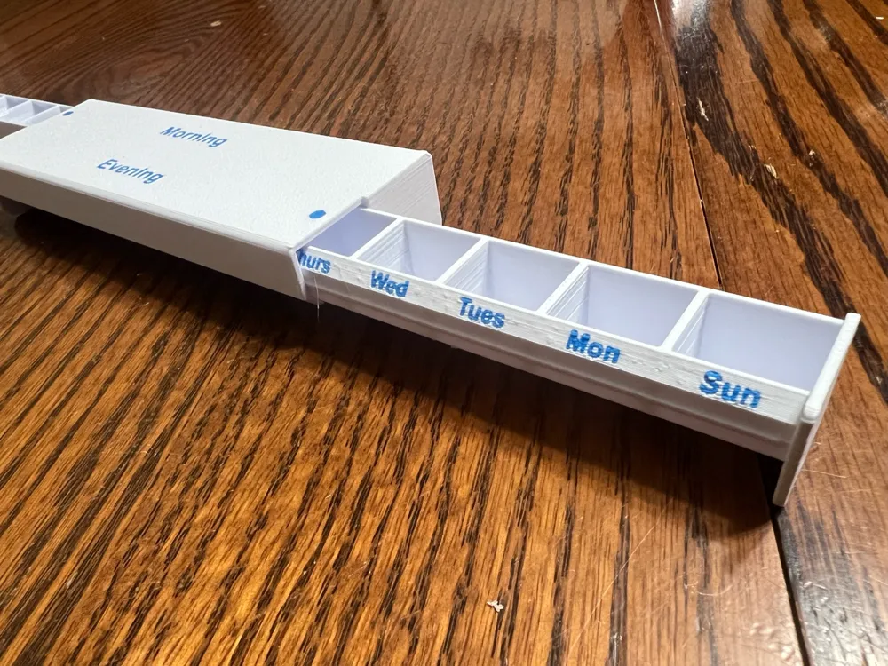Morning and Evening Pill Organizer by cbaileyhp - MakerWorld