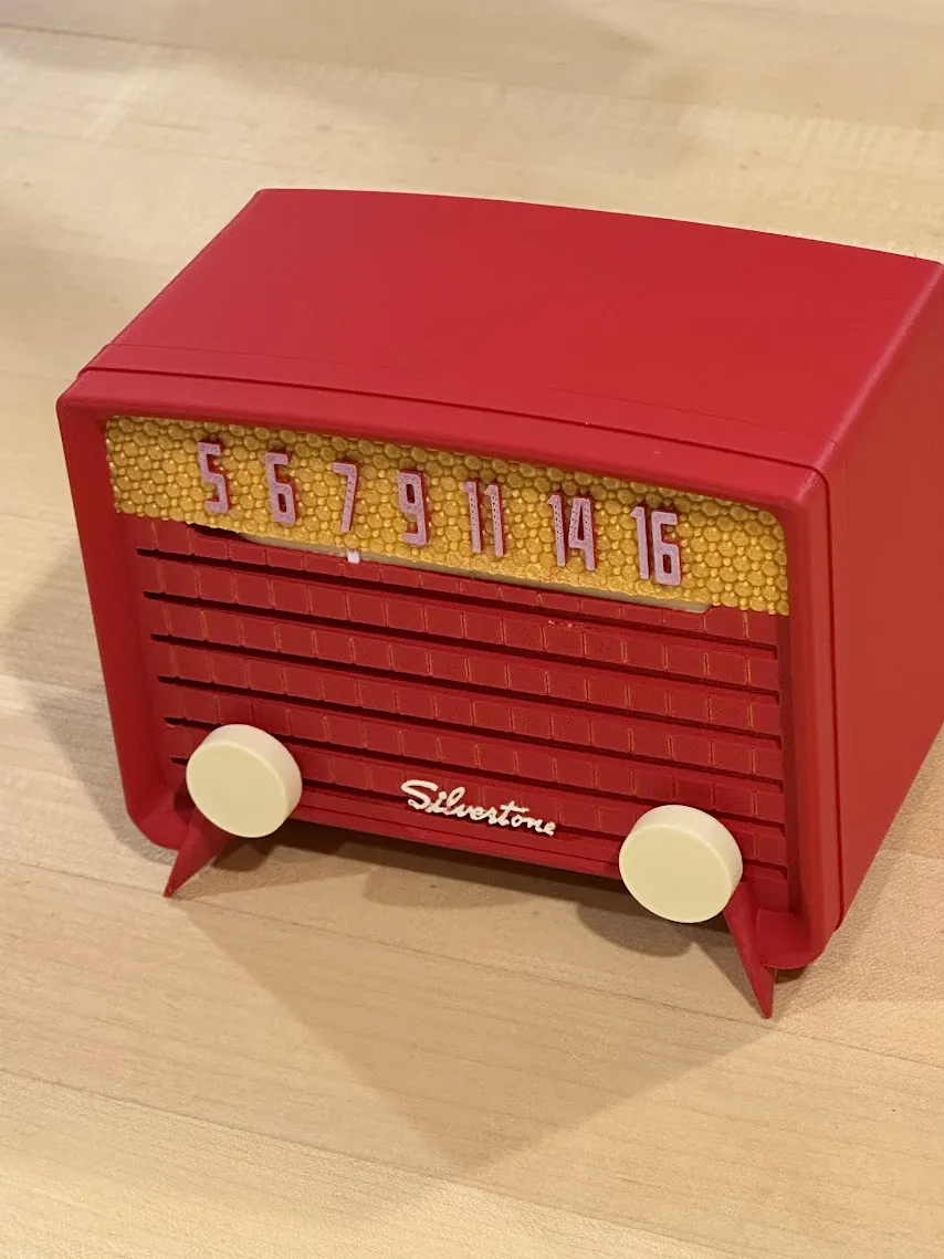 1950 Silvertone 742 AM Radio by Snax501 MakerWorld: Download Free 3D Models