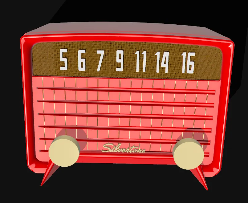 1950 Silvertone 742 AM Radio by Snax501 MakerWorld: Download Free 3D Models