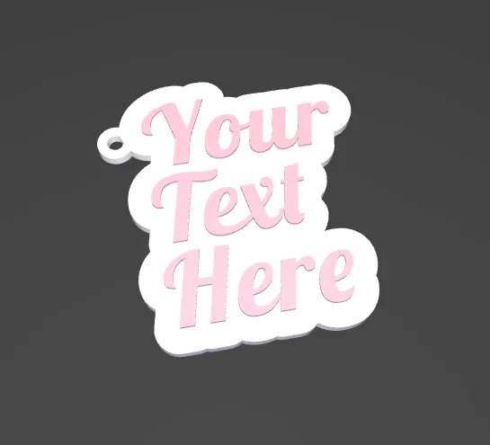 3 Line/Color Keychain Tag Generator - Free 3D Print Model - MakerWorld