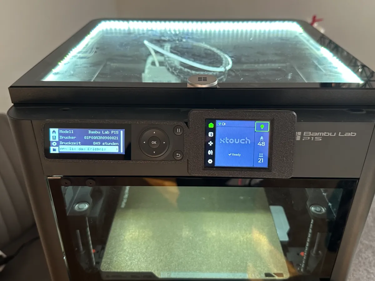 P1S X-Touch Mount Xtouch - Free 3D Print Model - MakerWorld